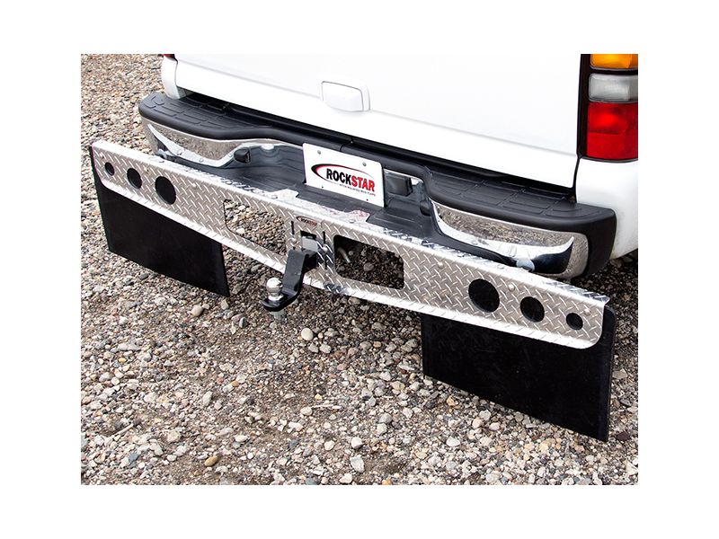 ACI-A1000022 ROCKSTAR Diamond Plate Mud Flaps | RealTruck