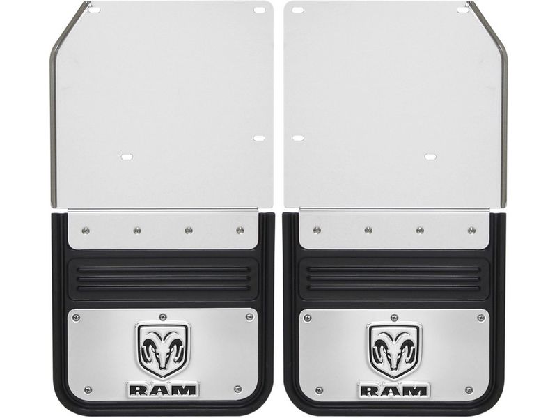 TRH-GB756866 Truck Hardware Custom Stainless Steel Mud Flaps | RealTruck