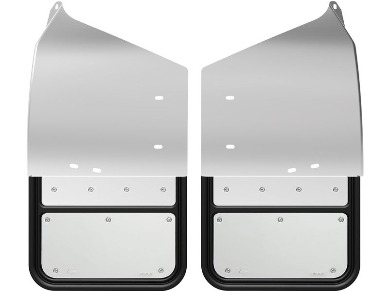 TRH-GB766567 Truck Hardware Custom Stainless Steel Mud Flaps | RealTruck