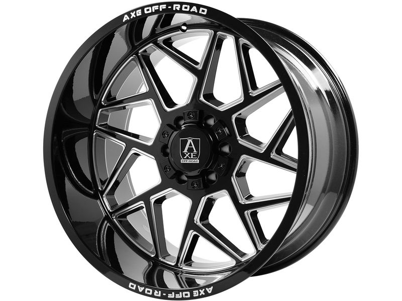 Axe Offroad Milled Gloss Black Nemesis Wheels | RealTruck