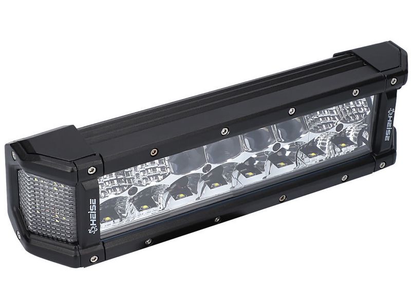 Heise High Output Dual Row 8 LED Light Bar With Side Lights | RealTruck