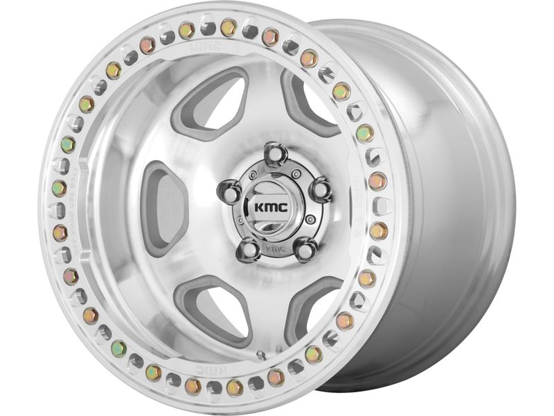 KMC-KM23321050548N KMC Machined KM233 Hex Beadlock Wheel | RealTruck