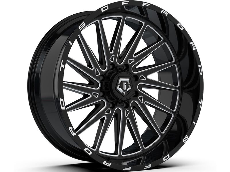 TIS-547BM-2626344 TIS Milled Gloss Black 547 Wheel | RealTruck